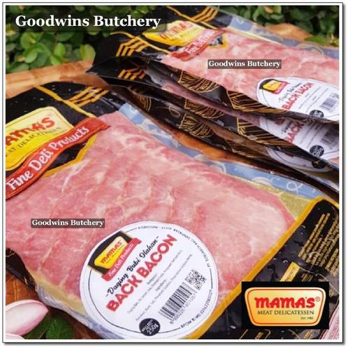 Jual Pork BACK BACON SLICED Mama's Delicatessen Soejasch Bali frozen ...