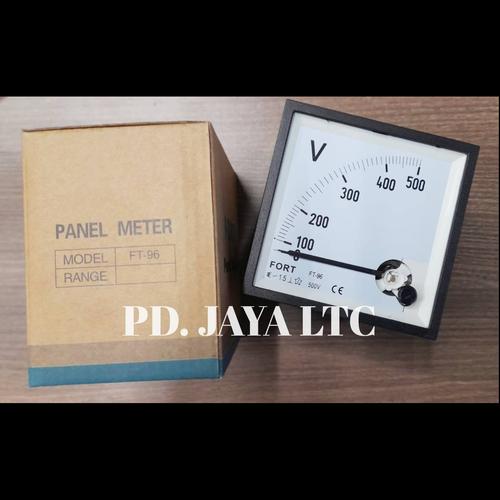 Jual Fort Volt Meter Analog Class 1.5 - Voltmeter FT-72 - 0-500V ...