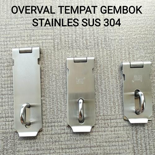 Jual OVERVAL GEMBOK STAINLES - OVERPAL TEMPAT GEMBOK HASP LOCK - uk 3 ...