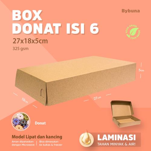Promo Box Donat Laminasi Packaging Donat Dus Kemasan Donat Kraft - Kota ...