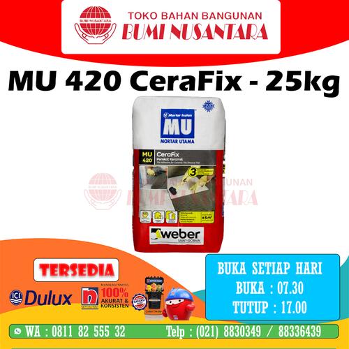 Jual Semen MU 420 25kg Semen Pasang Keramik MU 420 MU Cerafix 25kg ...