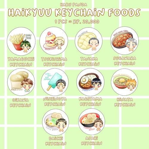 Jual HAIKYUU FOODS KEYCHAIN FANMERCH ANIME - Kota Denpasar - BarongBali ...