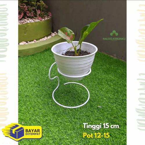 Jual Hiasan Meja Mini Stand Pot Rak Pot Bunga Kecil Unik - Putih - Kab ...