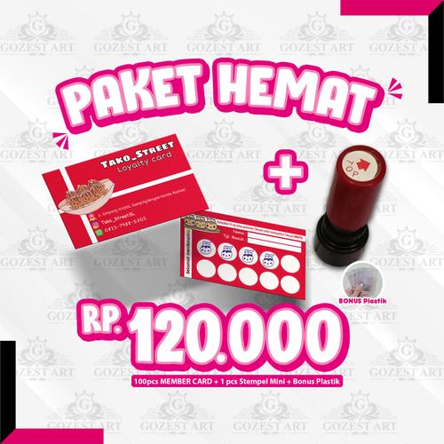 Jual PAKET HEMAT! Member card Loyalty Card Kartu Langganan + Stempel ...