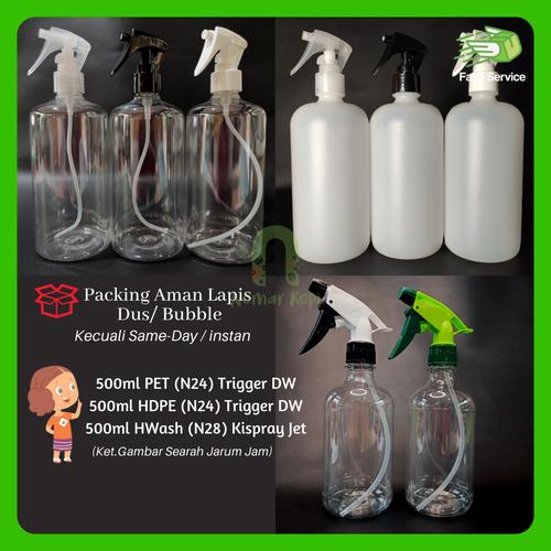 Jual BOTOL 500ML HDPE TRIGGER BURUNG SPRAY TEBAL SERBAGUNA SANITIZER - 500ml HDPE, BRG.Pth ...