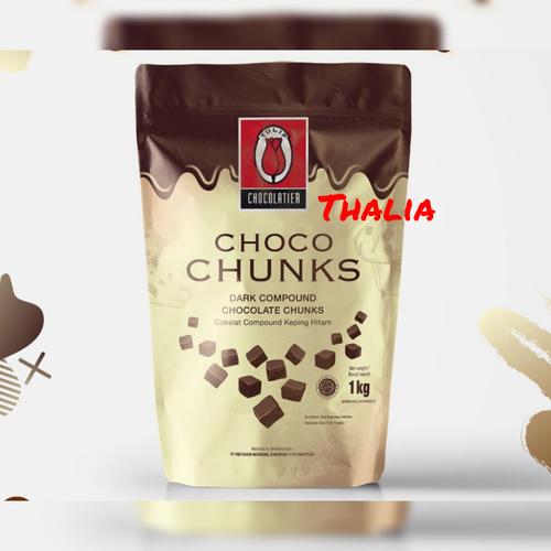 Jual TULIP CHOCO CHUNK 1KG KEMASAN ZIPLOK, COKLAT CUBE YG CANTIK DAN ...
