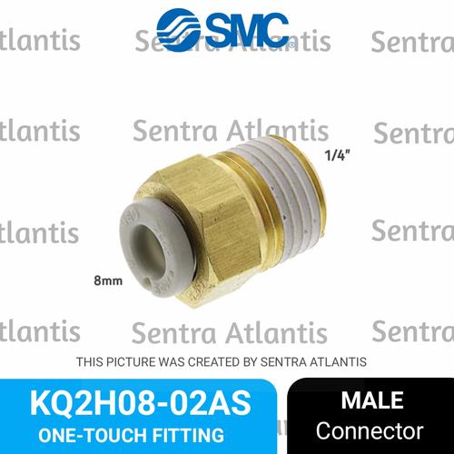 Jual SMC Fitting Lurus, Male Connector, 8mm, 1/4" l KQ2H08-02AS - Jakarta Barat - Hydraulick ...