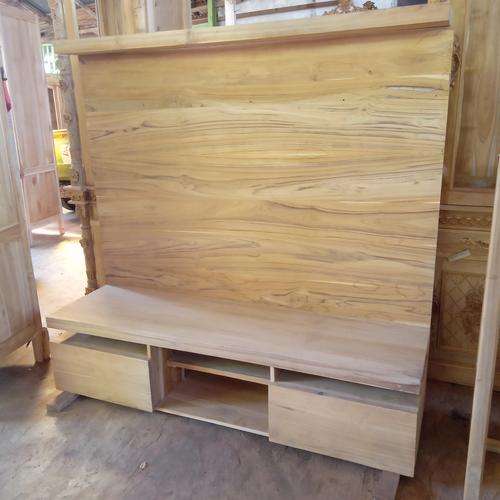 Jual Backdrop TV Minimalis (UNFINISHING) KAYU JATI - Kab. Jepara ...