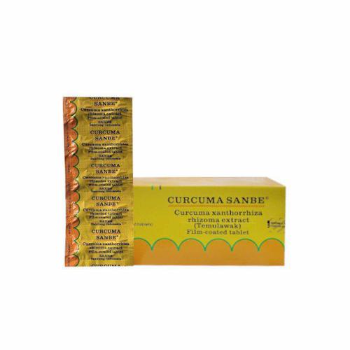 Jual Curcuma sanbe - Vitamin kesehatan fungsi hati strip isi 10 tablet ...