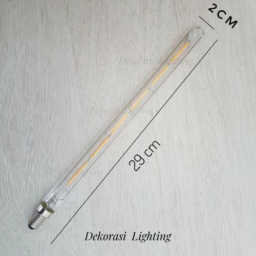Jual Lampu bohlam edison panjang 29cm led 6w fiting e14 cafe dekor ...
