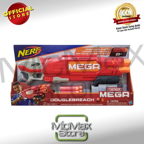Promo Nerf mega Doublebreach double breach Mainan Original Asli hasbro ...