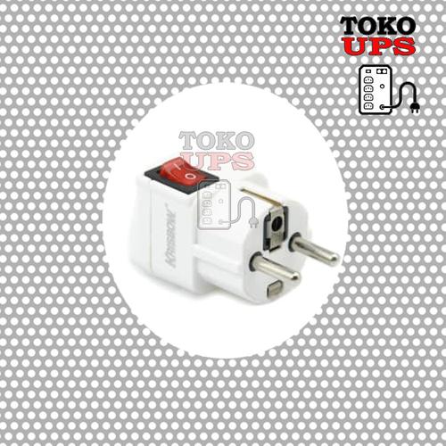Jual Steker Adaptor Travel Switch on off Krisbow - Jakarta Pusat ...