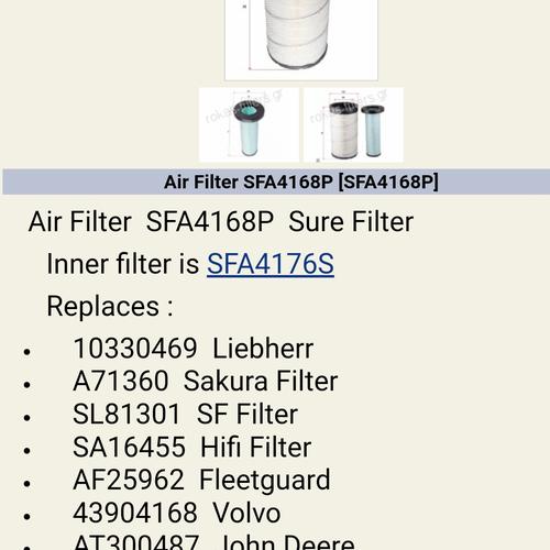 Jual Air Filter Sure Genuine SFA4168P - Jakarta Barat - Mulia Sakti ...