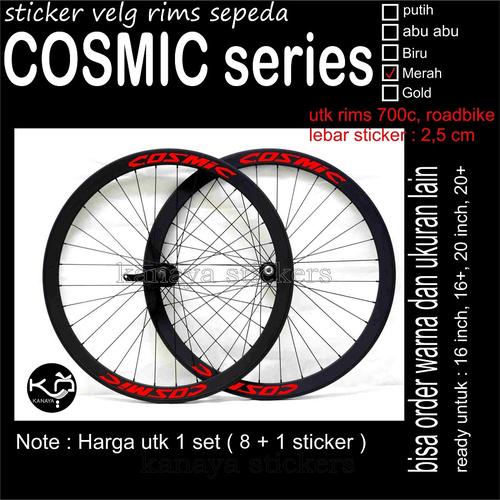 Jual sticker cosmic series sticker rims roadbike custom rims sticker ...