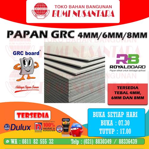 Jual GRC BOARD 4MM PELAPON GRC ROYAL BOARD 6MM 8MM GRC 6MM GRC 8MM ...