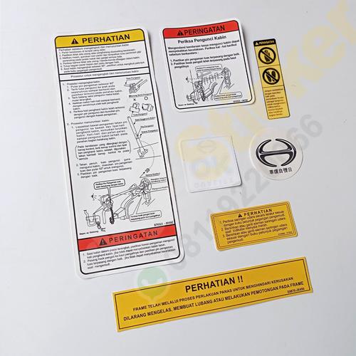 Jual Sticker HINO 500 Warning Set. - Kab. Bandung - Markas Sticker ...