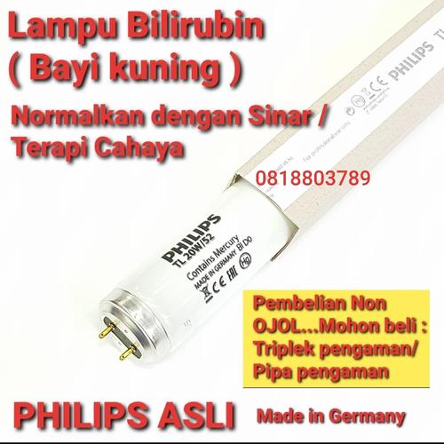 Jual Lampu TL Blue Light 20w/ TL 20w/52 Philips /UV-B / Lampu TL Bayi ...