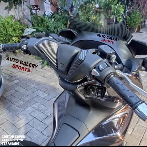 Jual Cover Stang PCX 160 Lokal 2021 Handle Bar PCX 160 Lokal 2021 Carbon - Putih - Jakarta Barat ...