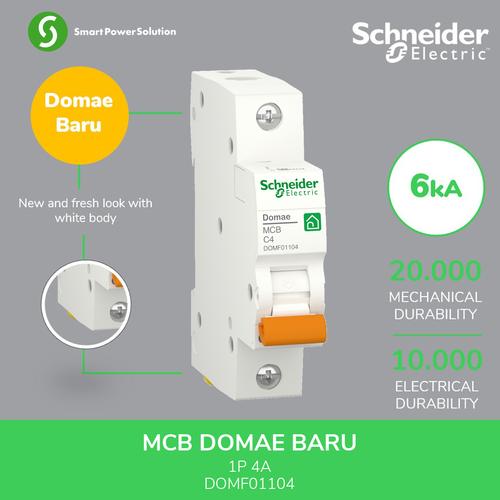 Promo Schneider New Domae Mcb 4A - 1P 6ka - DOMF01104 - Jakarta Pusat - Smart Power Solution ...