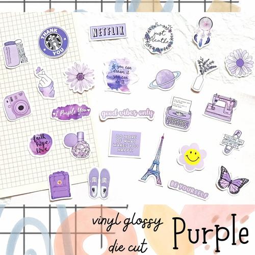 Jual STICKER AESTHETIC UNGU PART 1 - Jakarta Barat - Vlins Shop | Tokopedia