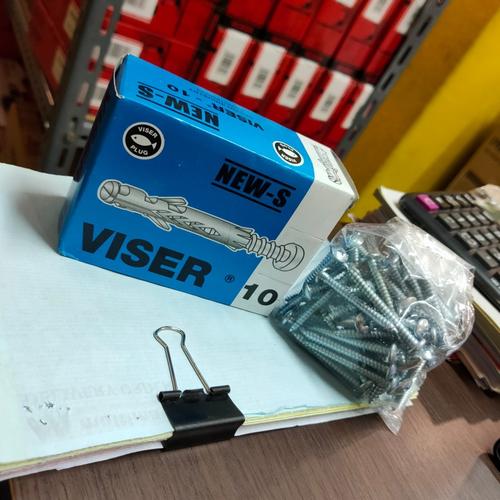Jual Paket Viser S10 + skrup FISER S 10 dan baut screw Viser plug ...