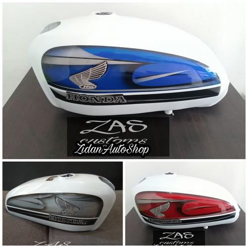 Jual Tangki Motor CB Gelatik Motif Dilan Baru Retro Modern - tangki ...