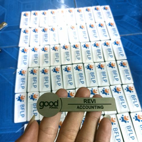 Jual nama dada PDH PNS/ name tag kantor / nama dada / nama dada magnet ...