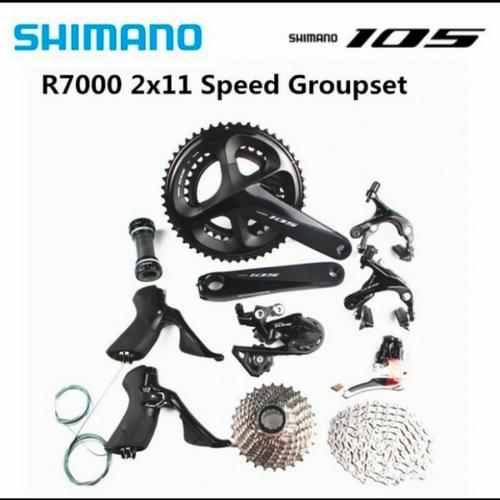 Jual Groupset Shimano 105 R7000 Roadbike Brifter Fullset Rim Brake ...