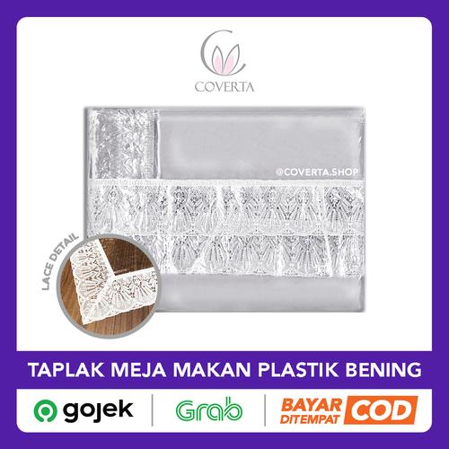 Jual Taplak Meja Makan Plastik Bening Transparan - SEGI 4-6K - Jakarta ...