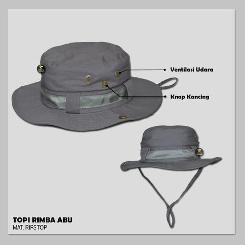 Jual Topi rimba Lapangan / Topi Rimba Outdoor - Abu-abu - Kota Bandung ...