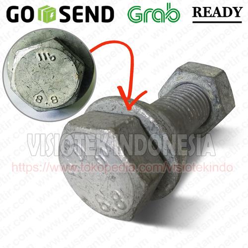 Jual Mur Baut Baja Galvanize Grade 8.8 M16x50 / Baud Tower / Baut ...