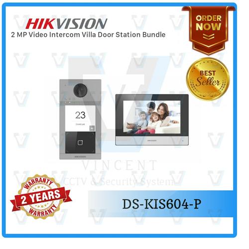 Jual DS-KIS604-P Hikvision IP Video Intercom Kit for Villa / House ...