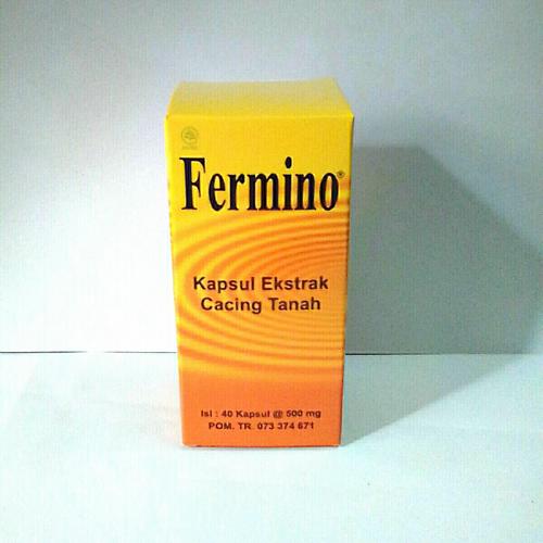 Jual 292. Fermino Kapsul Ekstrak Cacing Tanah isi 40 Obat Typus ...