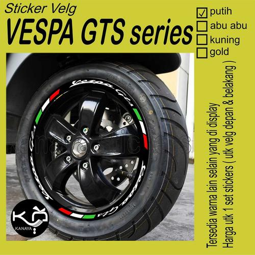 Jual stiker velg motor vespa gts new limited edition - Kuning, 12 inch ...