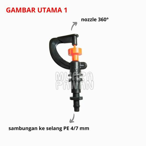 Jual Nozzle semprotan tanaman sprinkler irigasi 360 derajat sprayer ...