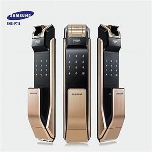 Jual Samsung Smart Doorlock (Push/Pull Handle with Fingerprint) - Gold ...