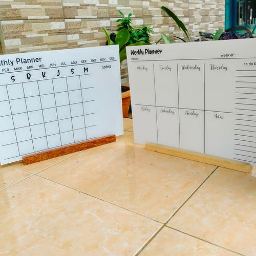 Jual Acrylic Planner A3 A4 Monthly / Papan Planner / Papan Pengingat ...