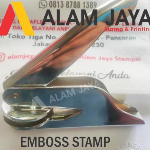 Jual Stempel Emboss Huruf Timbul Custom Desain Model Bulat - Jakarta ...