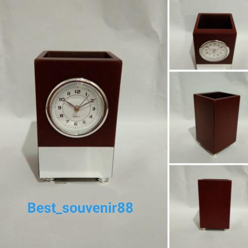 Jual Jam meja 708/Jam meja kayu/Jam promosi/Jam souvenir - Jakarta ...