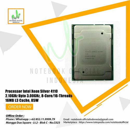 Jual Processor Intel Xeon Silver 4110 2.10GHz 8C/16T 16MB 85W - Jakarta ...