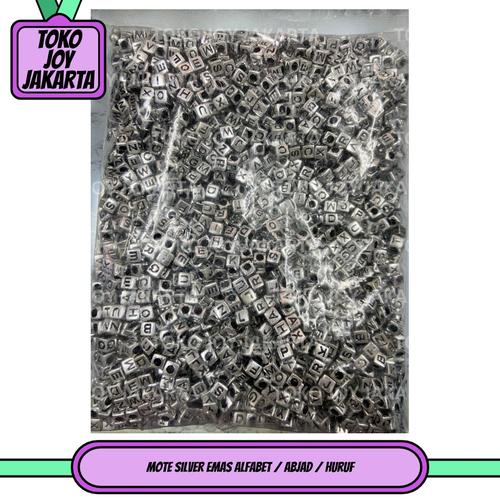 Jual Mote Silver Emas Alfabet / Abjad / Huruf - silver - Jakarta Barat ...