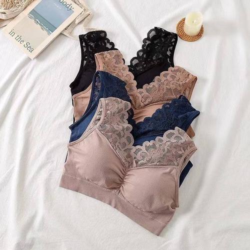 Jual TK B055 Bra BH Wanita Tanpa Kawat Bahan Halus Bralette Elastis ...