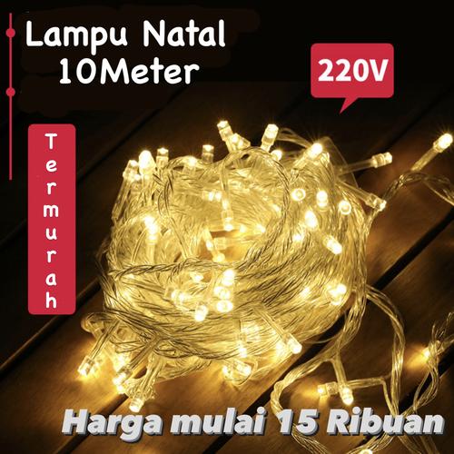 Jual Lampu Natal 10 Meter Outdoor / Christmas Lamp - Rainbow, Dus ...