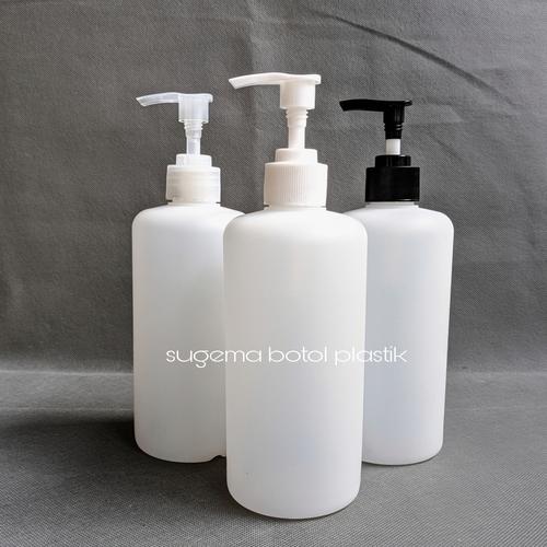 Jual botol pump 500ml hdpe kosong tempat isi ulang sabun cair natural - tutup bening - Kota ...