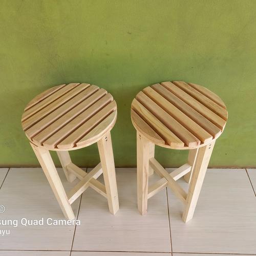 Jual kuri baso/kursi santai/kursi bulat dari kayu puti - Kab ...