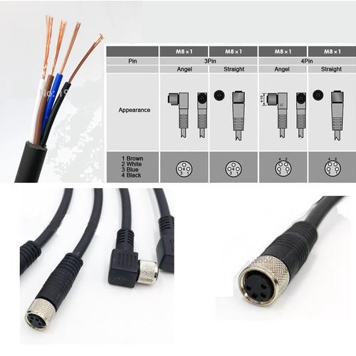 Jual M8 Cable connector for Sensor, PVC, 2 Meter - 5M PVC - Jakarta ...