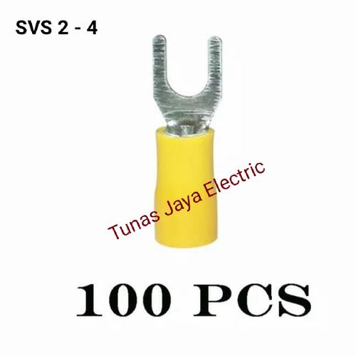 Jual Skun Y / Garpu dengan Isolasi SVS 2 - 4 (for cable 1,25 - 2,5mm) FORT - Kuning - Kota ...