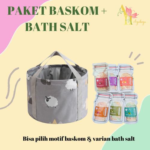 Jual PAKET LENGKAP BASKOM AIR LIPAT RENDAM KAKI DAN GARAM RENDAM BATH ...