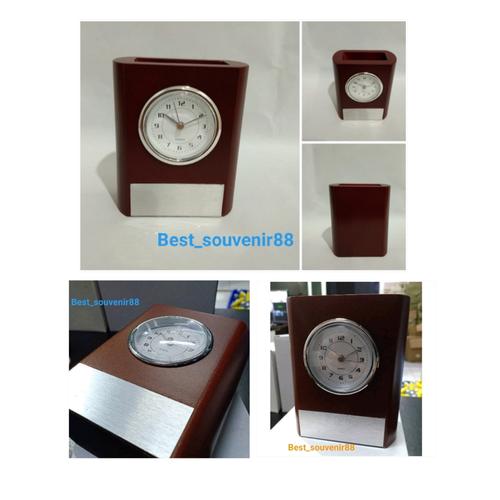 Jual Jam meja 701/Jam meja kayu/Jam meja promosi/Jam souvenir - Jakarta ...