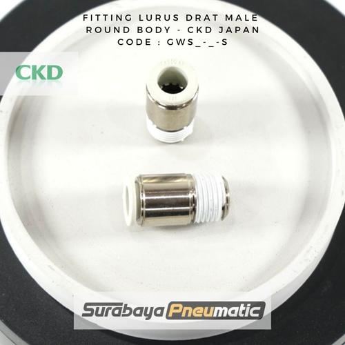 Jual CKD - Fitting Lurus Drat Male - GWS8-6-S (OD8mm, Drat 1/8) -Body ...